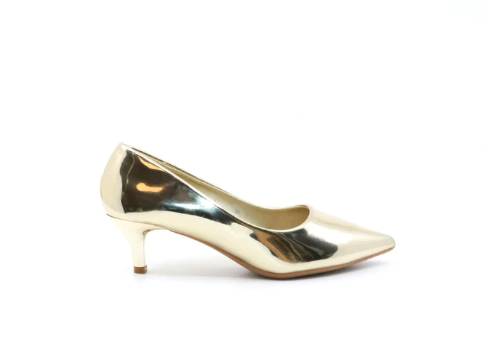HH-Golden Heeled Pump – High Heels